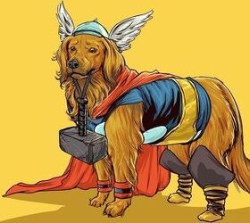 Dogs Are Marvel Superheroes And Villains In Awesome Illustration Serie ...
